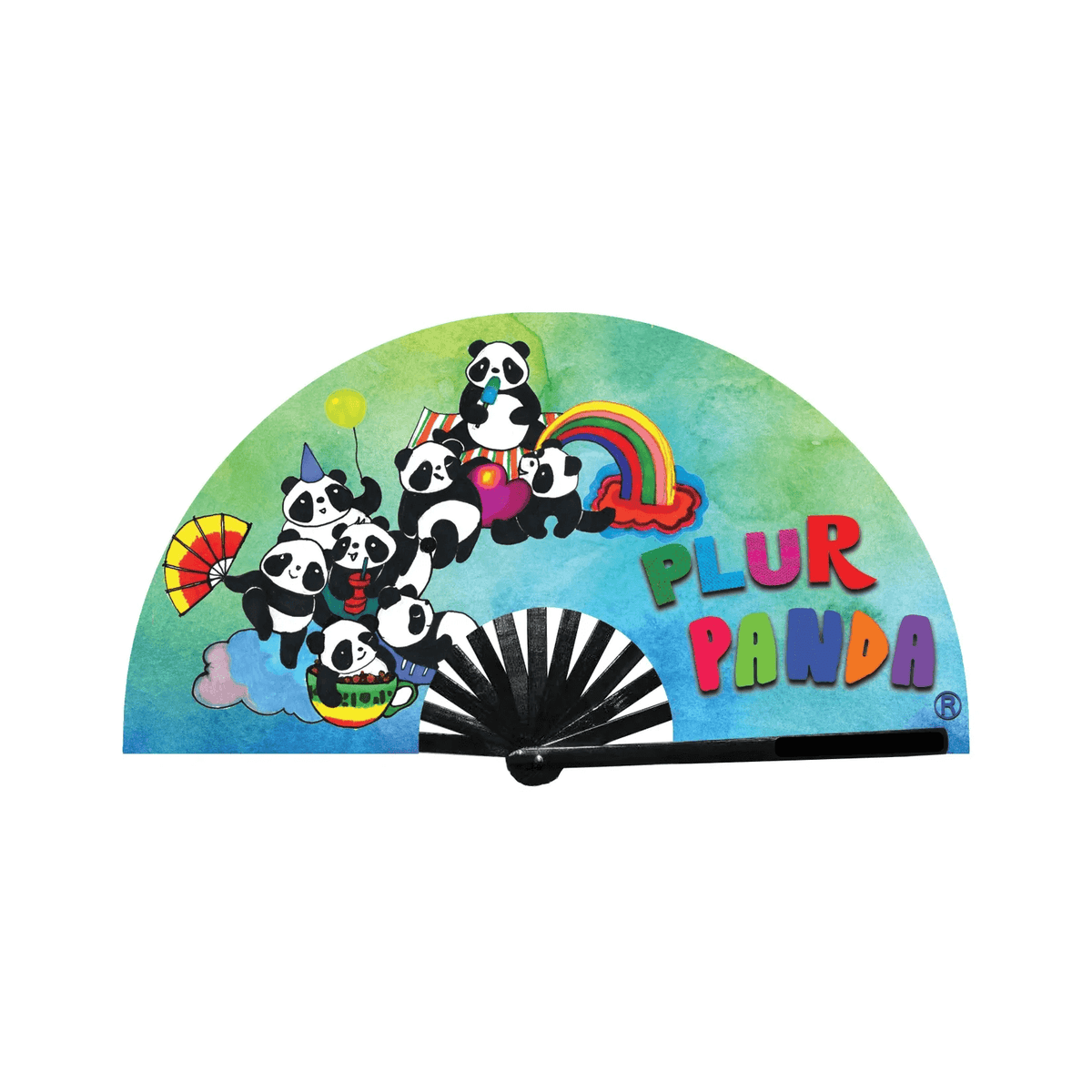 Crazy Rich Panda Fan | Rave Accessories | Electric Wave